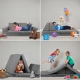 Polar Aurora 6-Piece Folding Convertible Kids Couch Play Set Modular ...