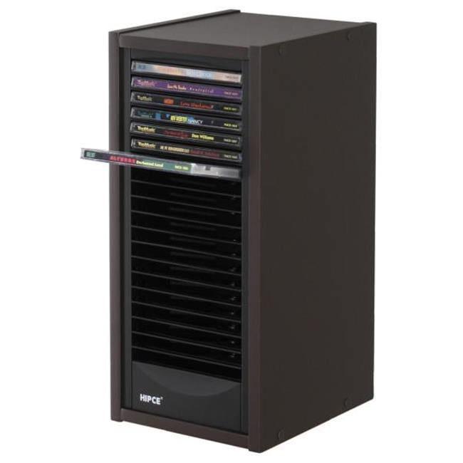 Hipce 2G-20 MC One Touch CD Tower, Mocha - 20 Capacity - Walmart.com