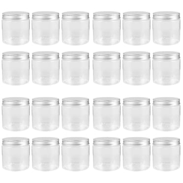 Wide Mouth Mason Jars 24 oz - (4 Pack) - Clear Glass Pint and a Half ...