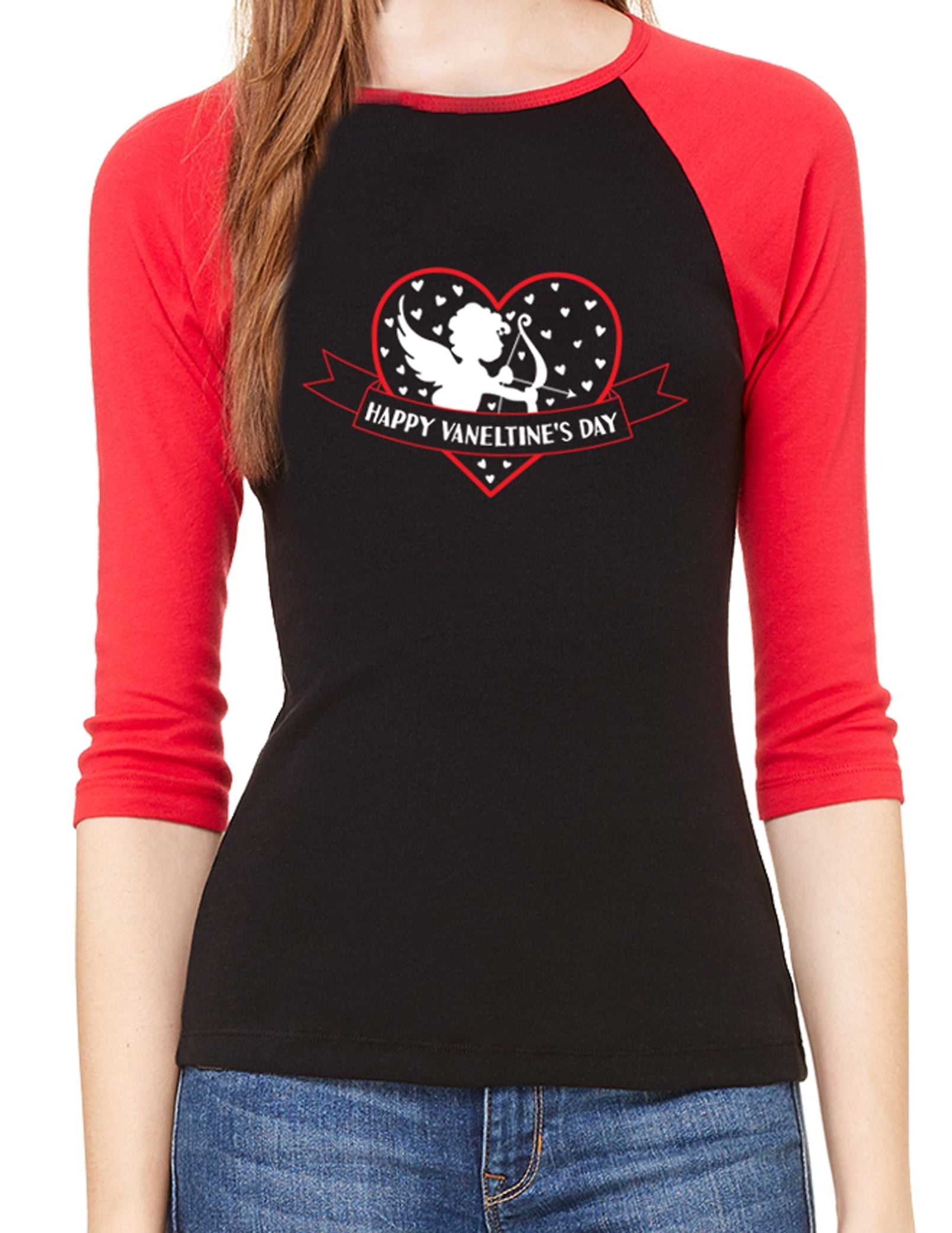 Woman's Valentine's Day Raglan Shirt, Woman's Raglan Shirts, Valentines ...