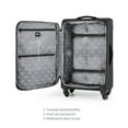 iFLY Softside Fibertech Lugagge, 24" Checked Luggage, Black - Walmart.com