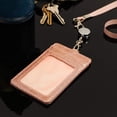Rose Gold Glitter Retractable Badge Holder with Secure Horizontal Clip ...