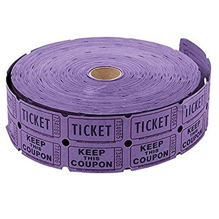 Double Purple Raffle Ticket Roll - 2000 Per Roll | Walmart Canada