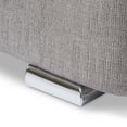 Baxton Studio Camile King Bed Frame, Modern Grey Fabric Upholstered 4 ...
