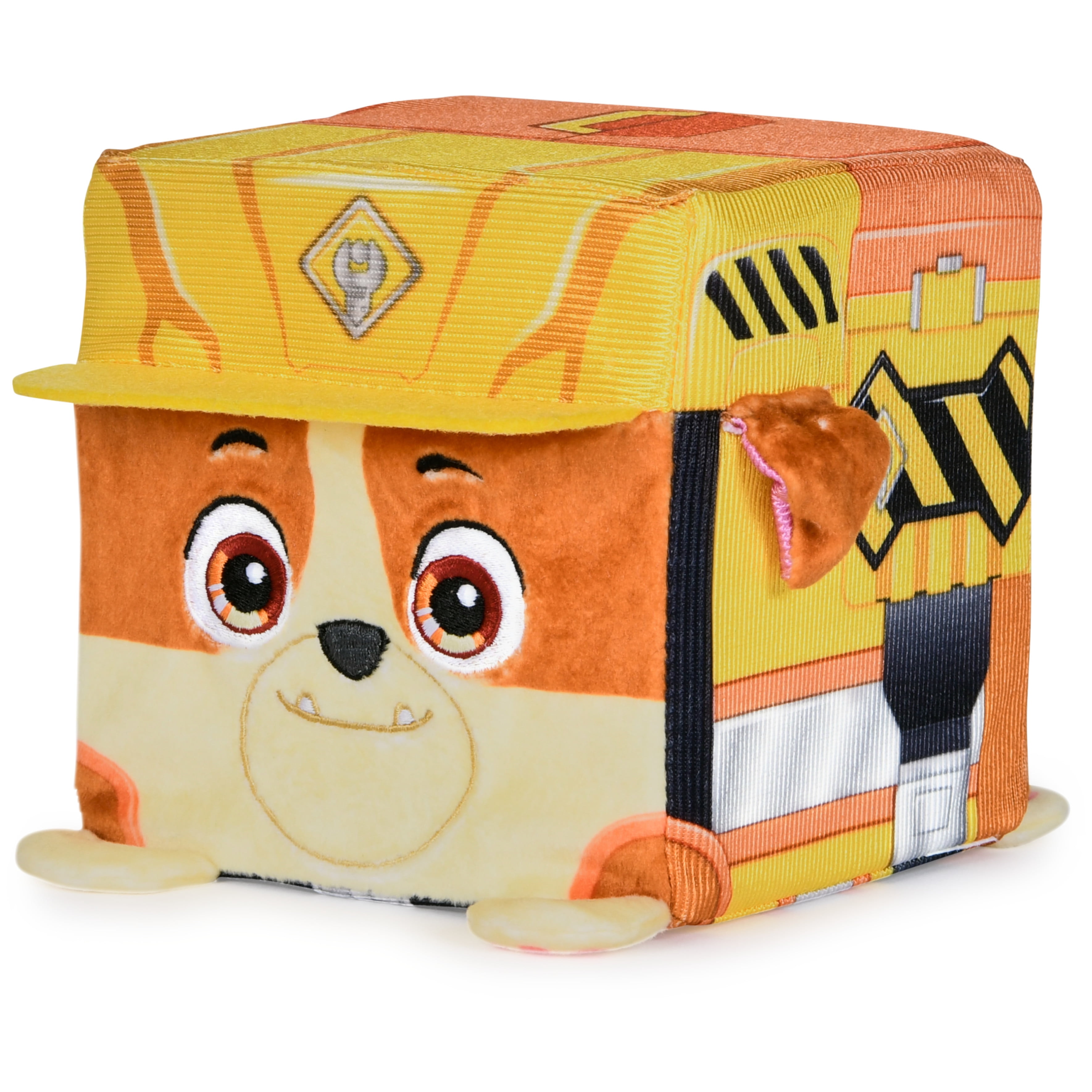 Rubble & Crew, Rubble, 4-Inch Cube-Shaped Plush Toy for Kids Ages 3 ...