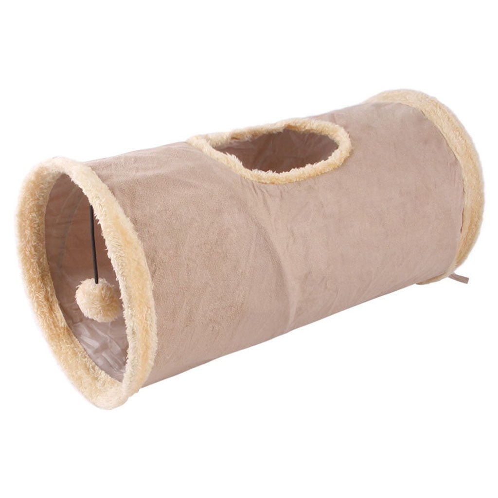 Cat Tunnel, Collapsible Cat Toys IndoorAmusement Pet Tunnel with , for ...