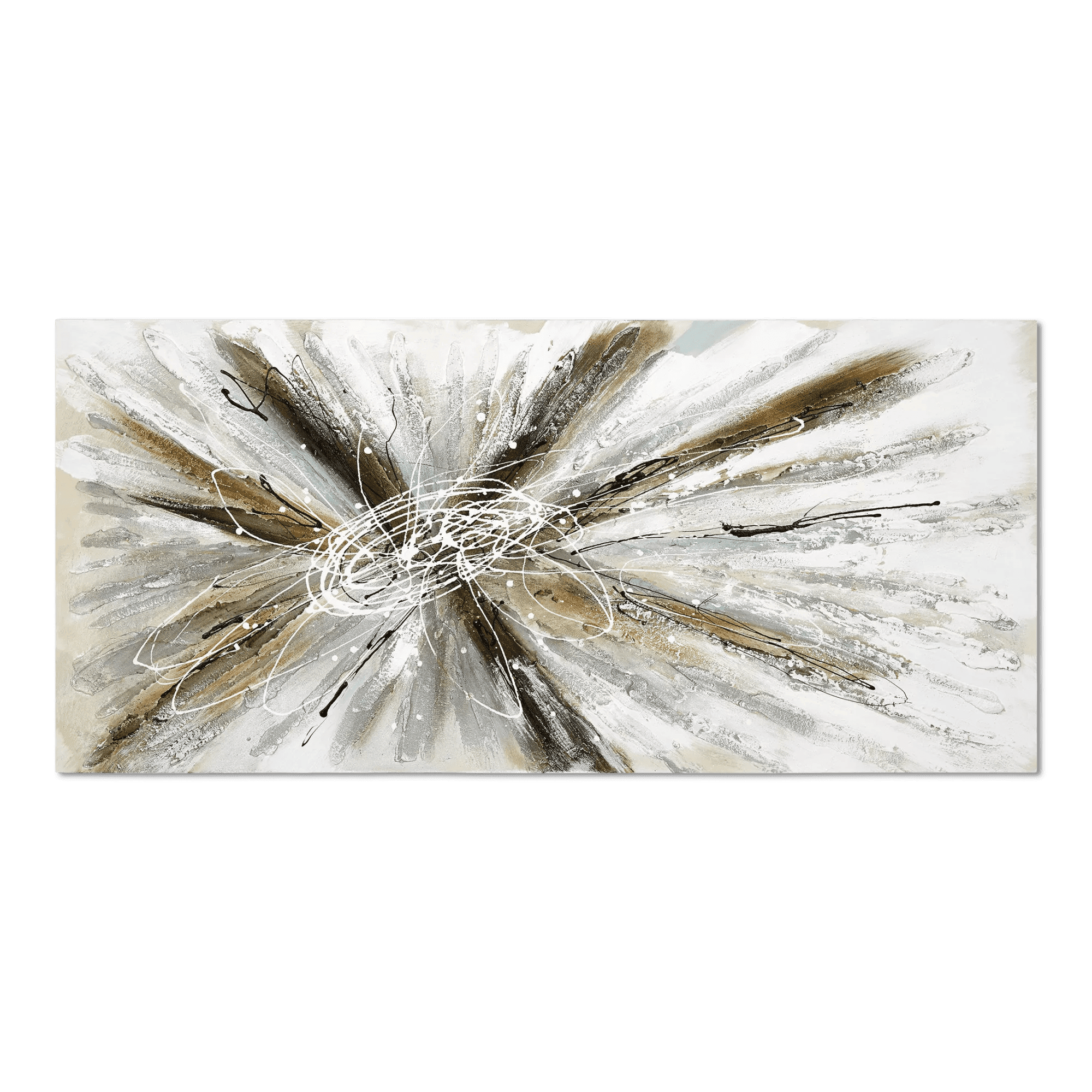 Click here for Bouclair Beige Canvas - Modern Abstraction 60 X 28... prices
