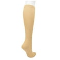 Beige Mens Compression Sports Socks For Running And Fitness Solid ...
