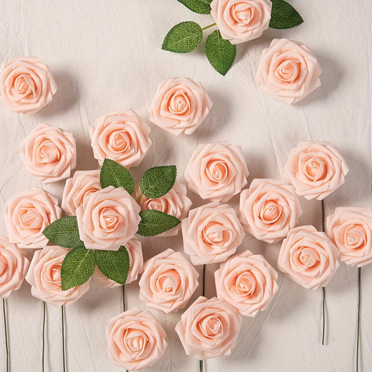 25pcs Artificial Roses - Versatile Decor for DIY Weddings, Showers ...