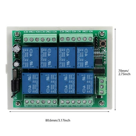 Multi-function 8-way Learning Remote Control Switch Wireless Remote ...