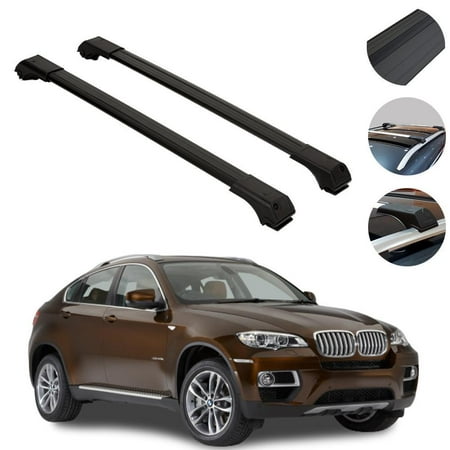 Roof Rack for BMW X6 E71 2008-2014 Cross Bars Luggage Carrier Black ...