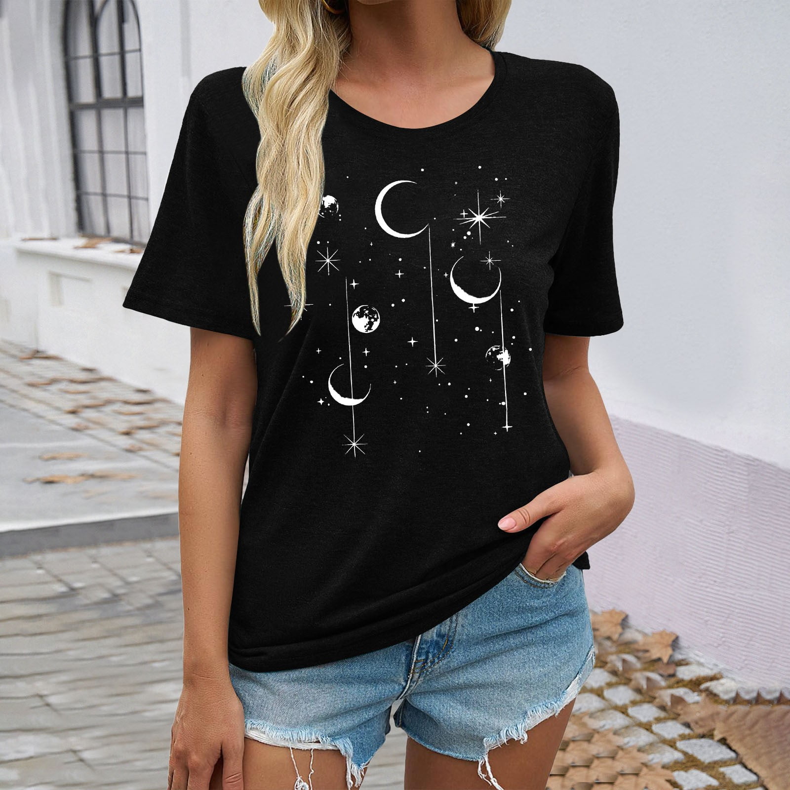 Click here for Hhsclothinggg Stylish Womens T-Shirts Casual Short... prices