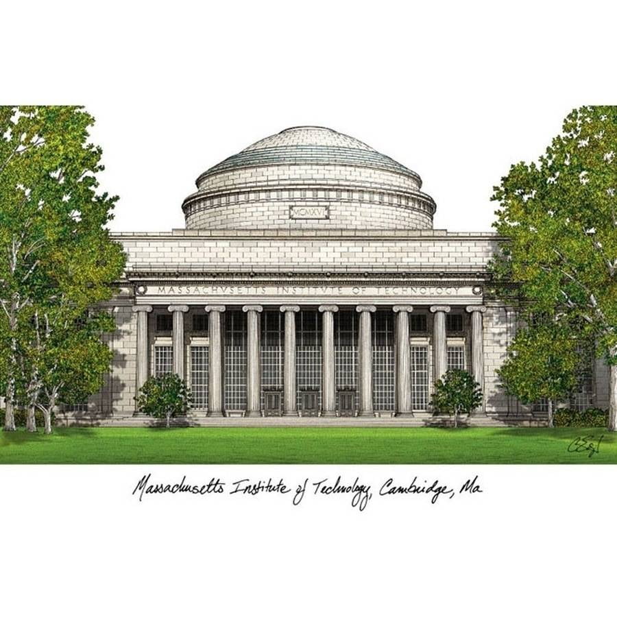 MIT Campus Images Lithograph Print - Walmart.com