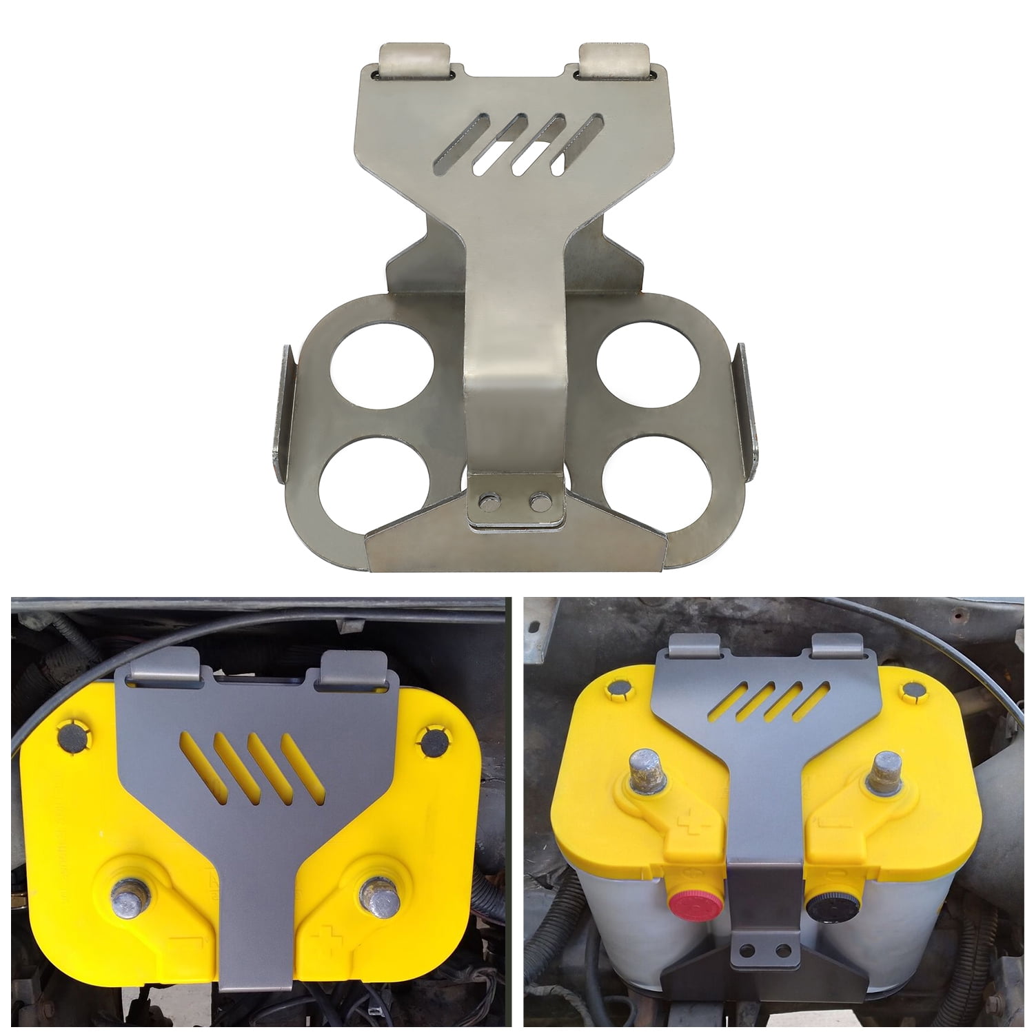 Kojem Battery Hold Tray Box Bracket Battery Hold Down for Optima Group ...