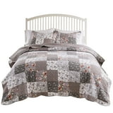 Barefoot Bungalow Giulia Cotton-Rich Floral Patchwork Print Quilt Set ...