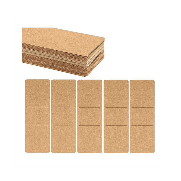 70 Pieces Kraft Bookmark Sleeves Bookmark Holder DIY Resin Bookmarks ...