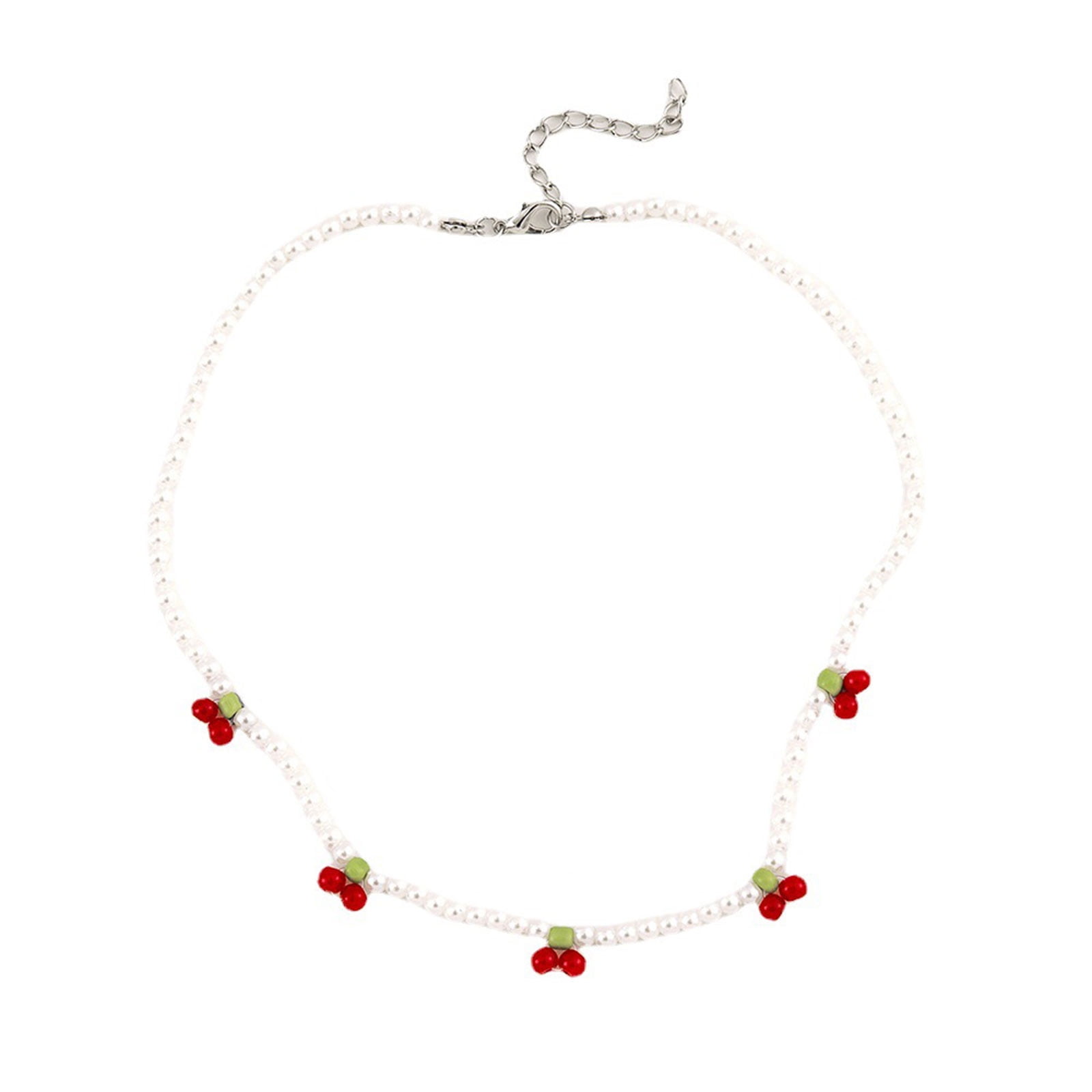 Cherry Pearl Necklace Chain Highlight Your Different Dressing Up ...