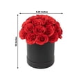 Balsa Circle Red 10 in Prearranged Soap Rose Centerpiece with Black ...