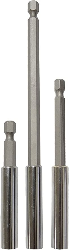 3-Pack Quick Change Magnetic Bit Extension (3", 4" & 6") - Walmart.com