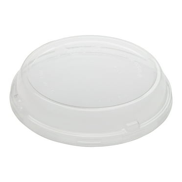 Asporto 24 oz Round Black Plastic To Go Box - with Clear Lid ...