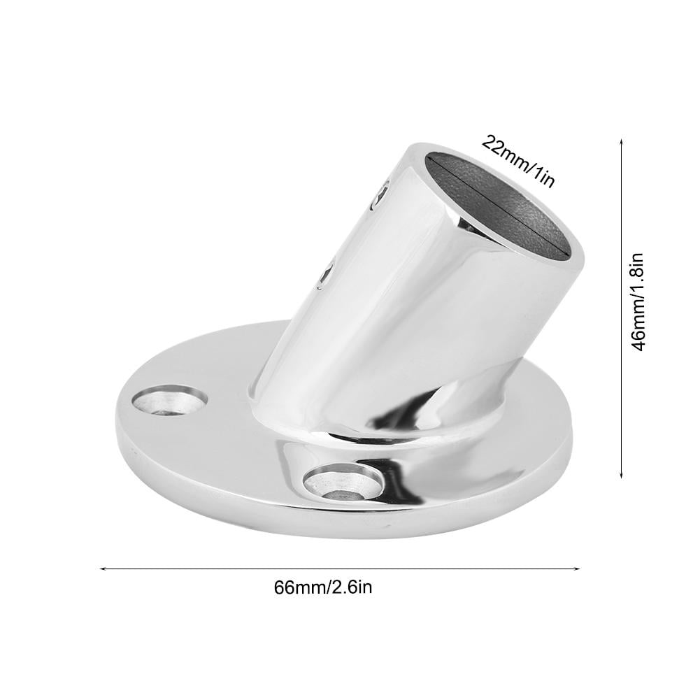 Tebru Stainless Steel Marine Boat Hand Rail Fitting 60 Degree Round ... Tebru Stainless Steel Marine Boat Hand Rail Fitting 60 Degree Round ...