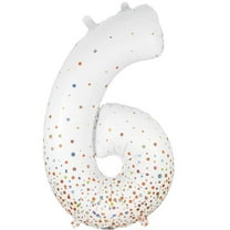 34 inch Number 1 - Oaktree - Sparkling Fizz Holographic White Foil ...