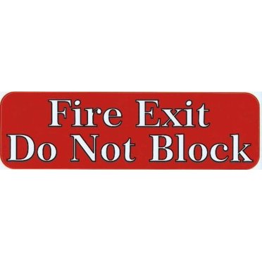 8in x 4in Emergency Escape Window Sticker - Walmart.com