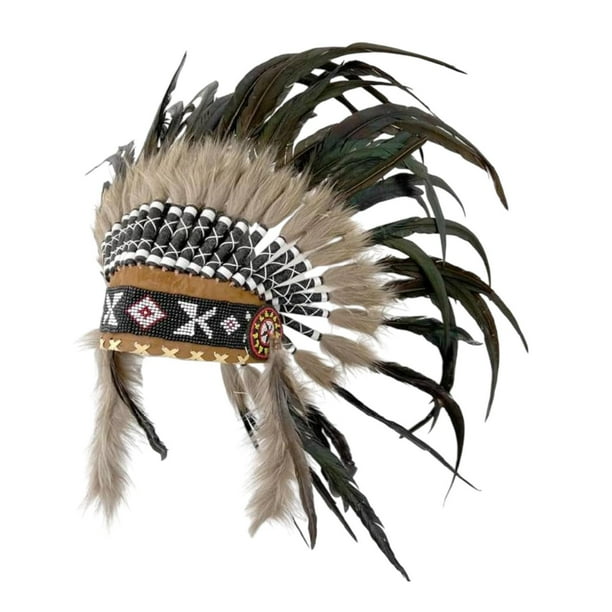 Tocado indio Vestido al sombrero indio creativo para una fiesta ...