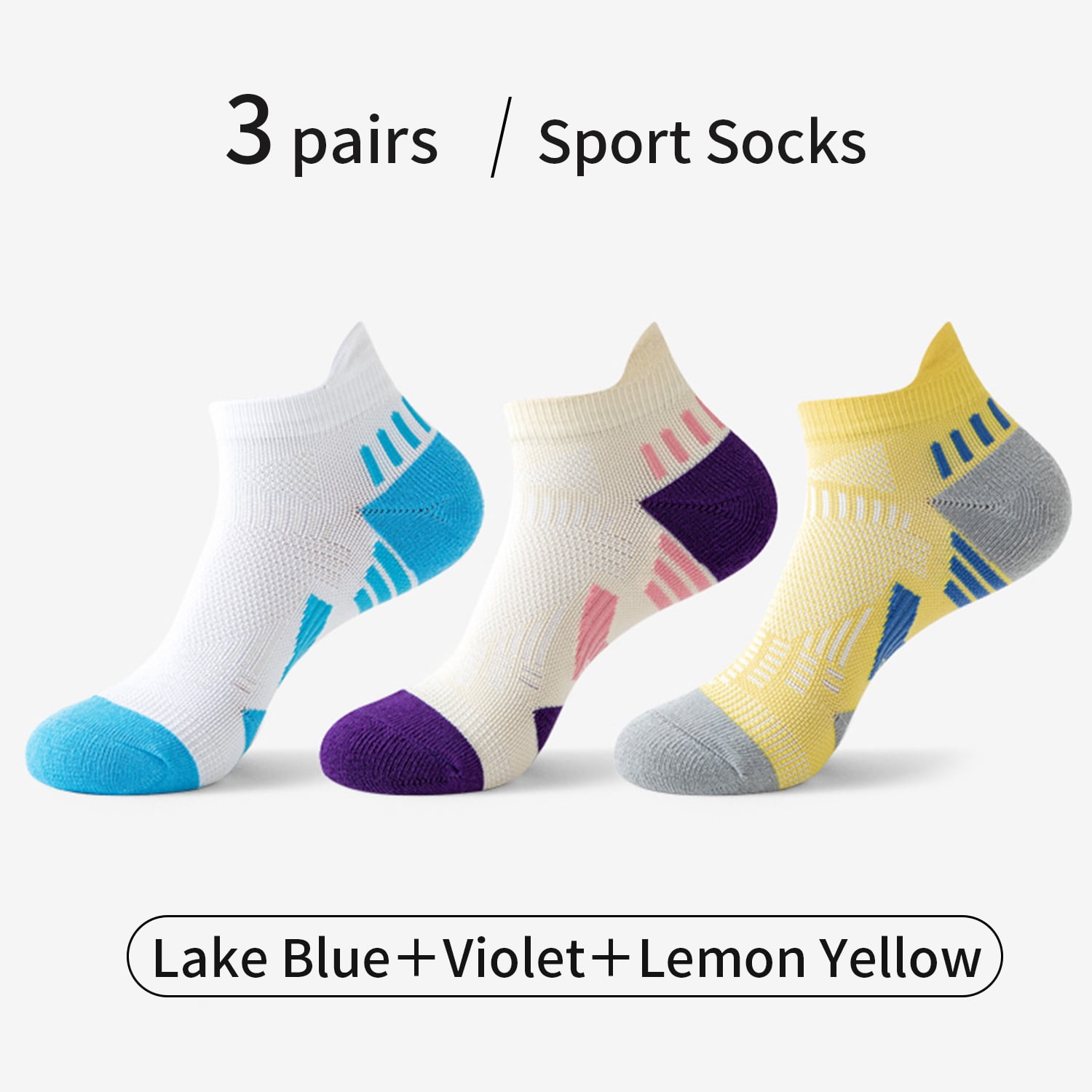 Hehanda 3 Pairs Outdoor Sports Socks - Men's and Women's Fitness ...