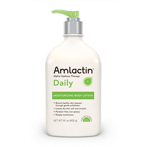 Amlactin Daily Moisturizing Body Lotion with Pump, Fragrance Free, 14 ...