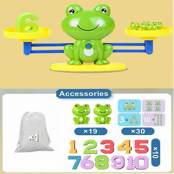 Math Toy Digital Monkey Balance Scale Educational Math Frog Balancing ...
