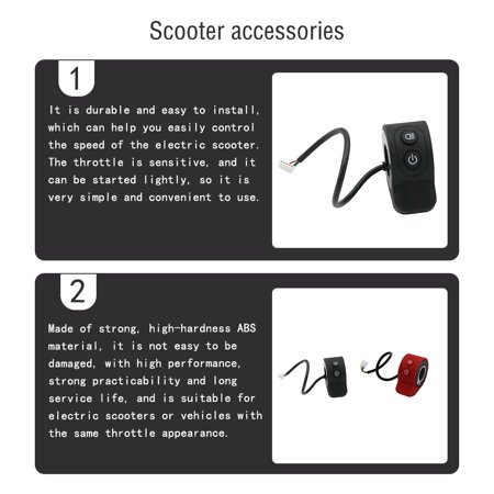 5V Electric Scooter Throttle Brake Handle Bar Accelerator E-bike Integrated Switch Grip Part ...