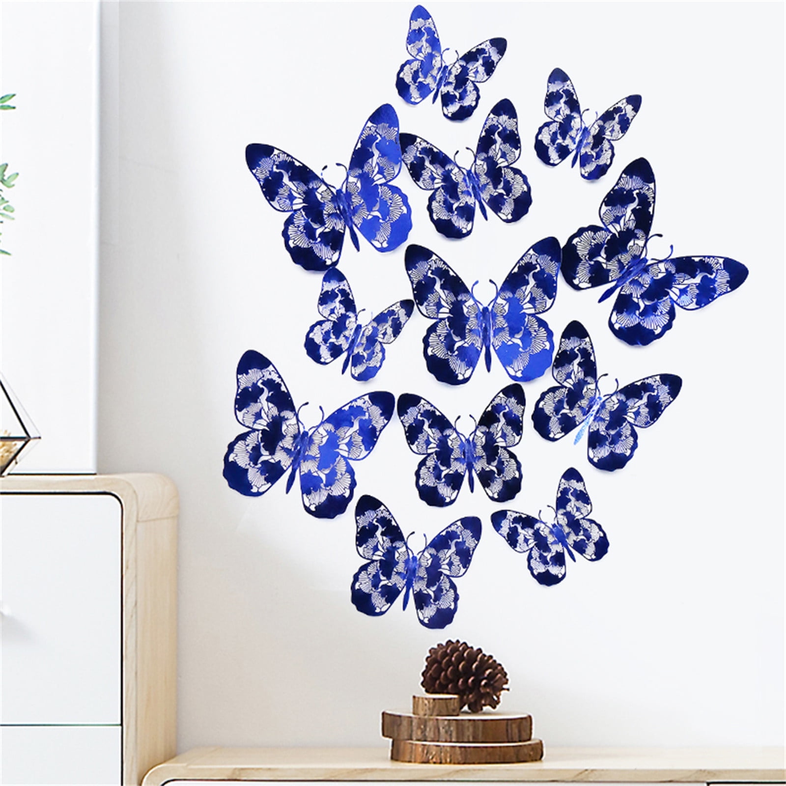 BadyminCSL 3D Color Stereo Butterfly Personality Creative Living Room ...