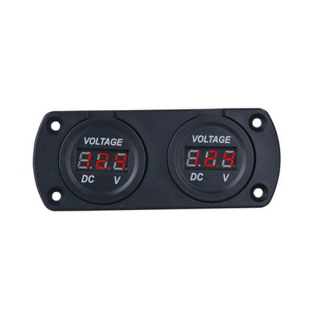 Goriertaly Car Boat Voltage Meter Vehicle Digital Display Voltmeter ...