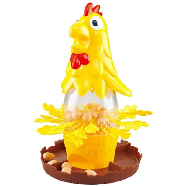 HTOOQTable Balance Game Chicken Drop Eggs Game Pull Out Cock Feathers ...