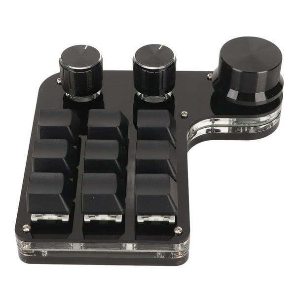 Keys One Handed Keypad,Mini 9 Key Keypad Blue Switch Mechanical ...