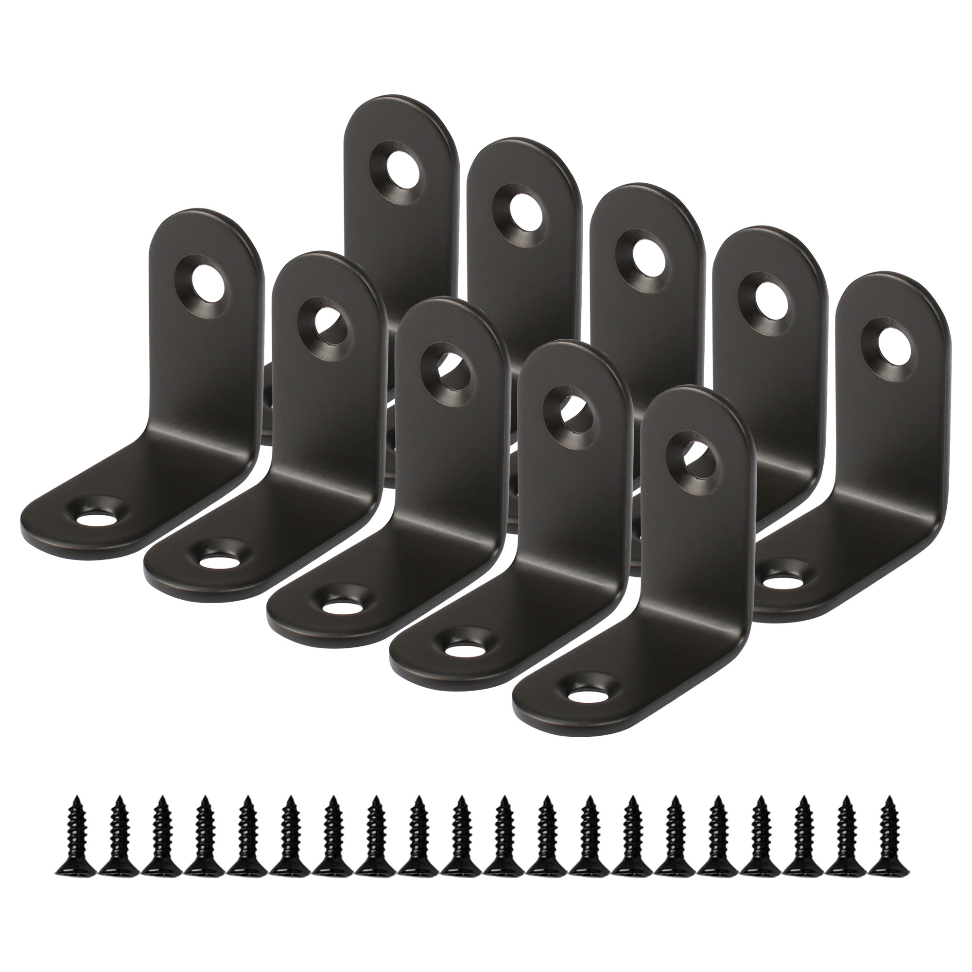 30 x 30mm Angle Bracket Stainless Steel Black L Shaped Angle Brackets ...
