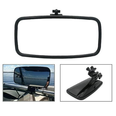 Five Oceans 10x4 Inch Boat Mirror, Wide-Angle, Clamp-On, Universal ...