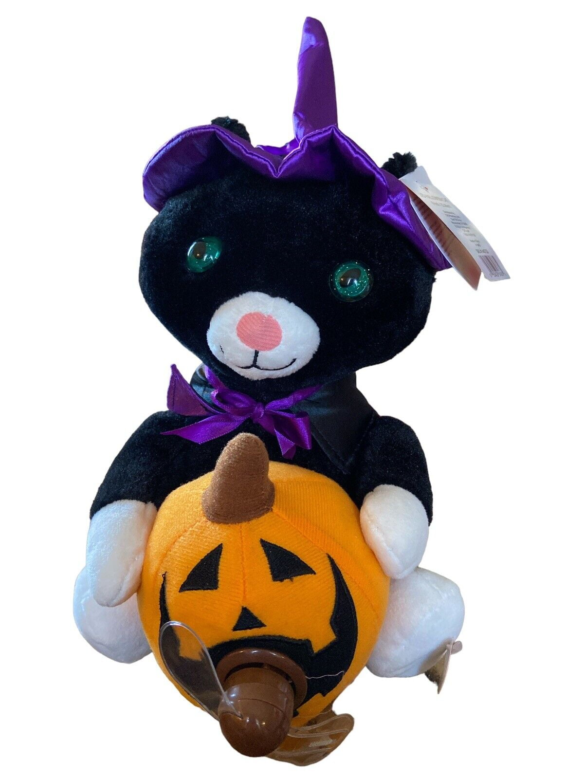 Animated Halloween Plush - Black cat Sings Song - Lights Up - Walmart.com