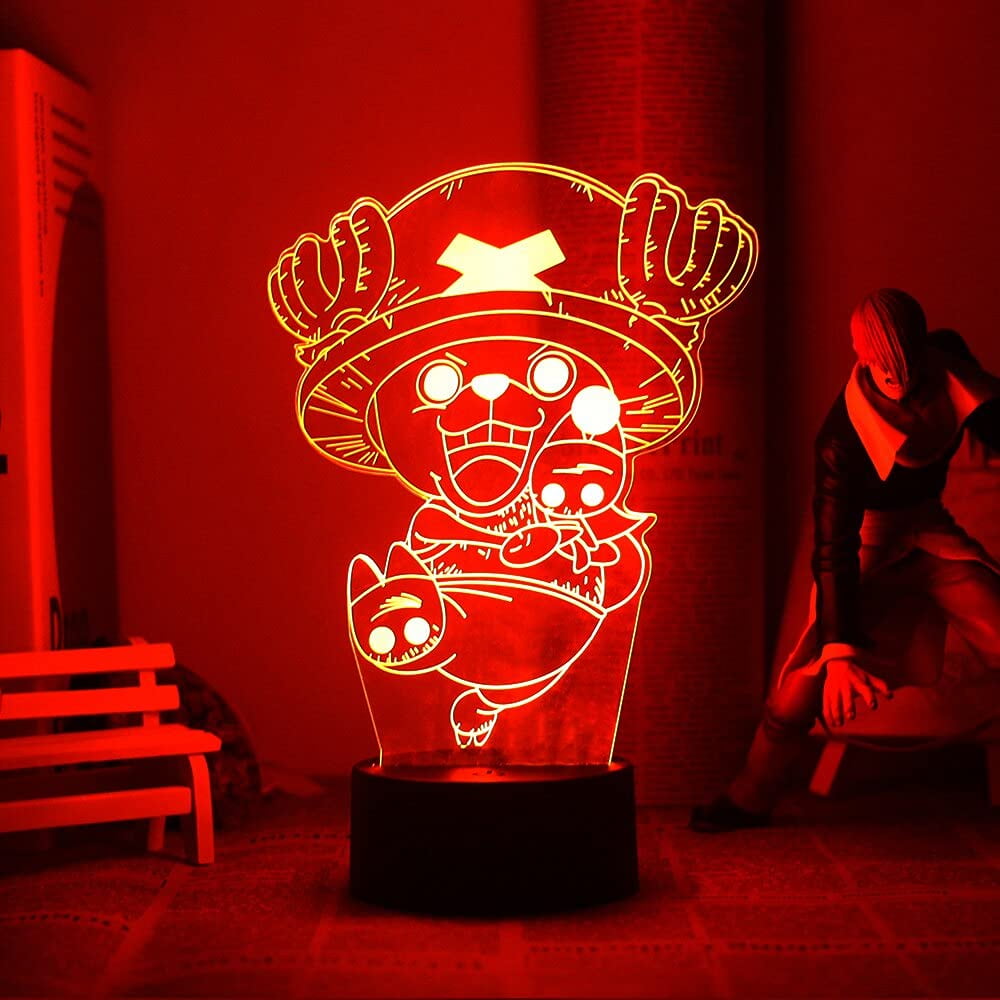Buy AVEKI-3D Illusion Anime Light One Piece Luffy Figure for Fans/Kids ...