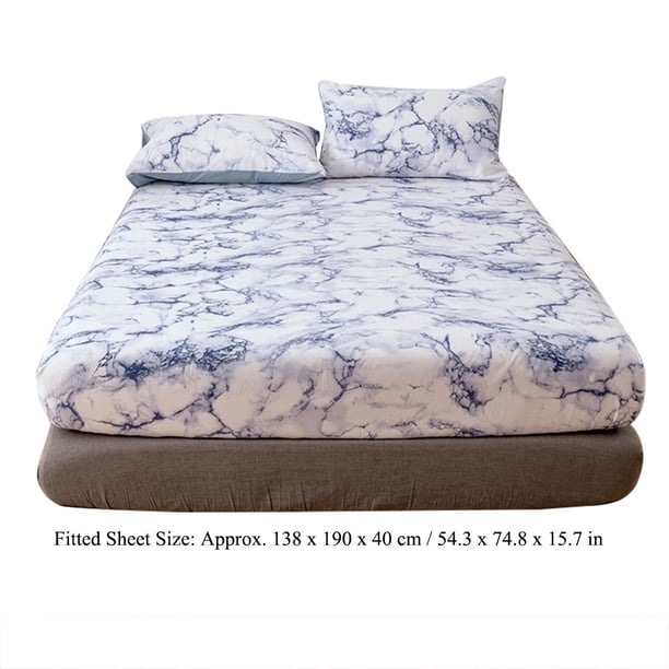 Fitted Sheet, Anti-dust Home Fitted Sheet Mattress Cover US-F/UK-D Size ...
