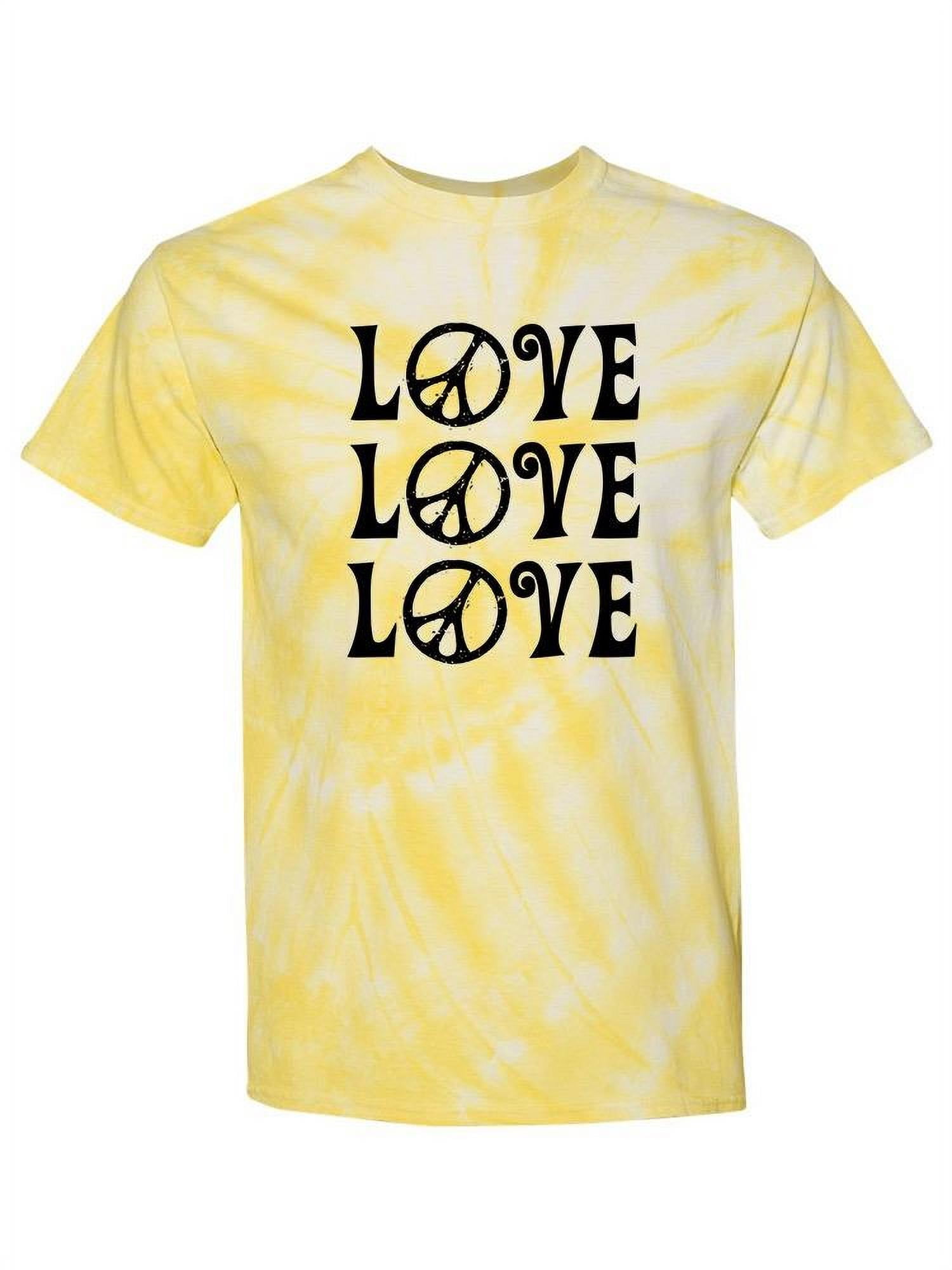 Love And Peace Lines Tie-Dye Cyclone Men -Smartprints Designs, Male ...
