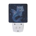 2PCS LED Night Light Auto On/Off Sensor Warm Light Dusk to Dawn for ...