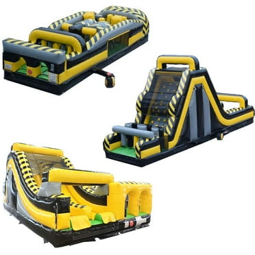 TentandTable 170' Commercial Inflatable Obstacle Course Rock Climbing ...