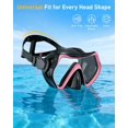 Snorkeling Gear for Adults, Adult Snorkel Mask Set Scuba Diving Dry-Top ...
