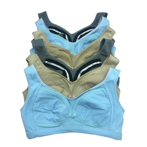 Iheyi 6 Pcs Full Cup Cotton Breastfeeding Nursing Maternity Bras