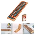 Zhiyie 1 Set Cribbage Board Table Game Solid Wood Party Board Game ...