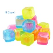 Urban Essentials Reusable Ice Cubes - Quick Freeze Colorful Plastic ...