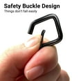 DAYBETTER Black Screw Hooks, with Safety Buckle & Expansion Tubes, 20 ...