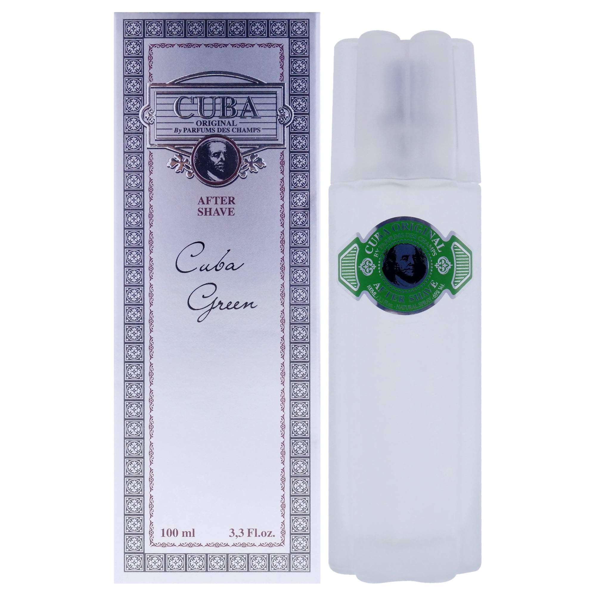 Cuba Green de Cuba para hombres - Loción para después del afeitado de 3 ...